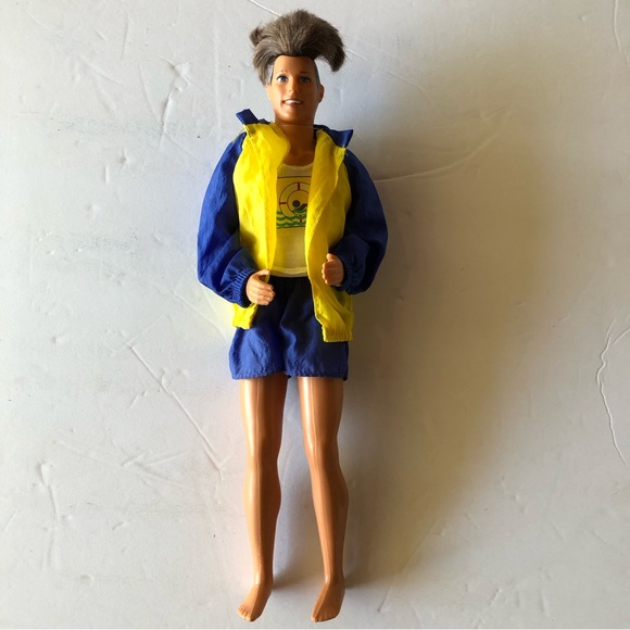 Barbie | Toys | Vintage 99s Barbie Shaving Fun Bearded Ken Doll Brown ...